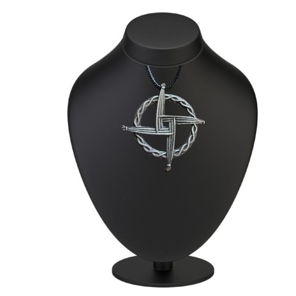 Jewelry | St Brigid Cross Pendant On Faux Leather Cord Irish Celtic ...